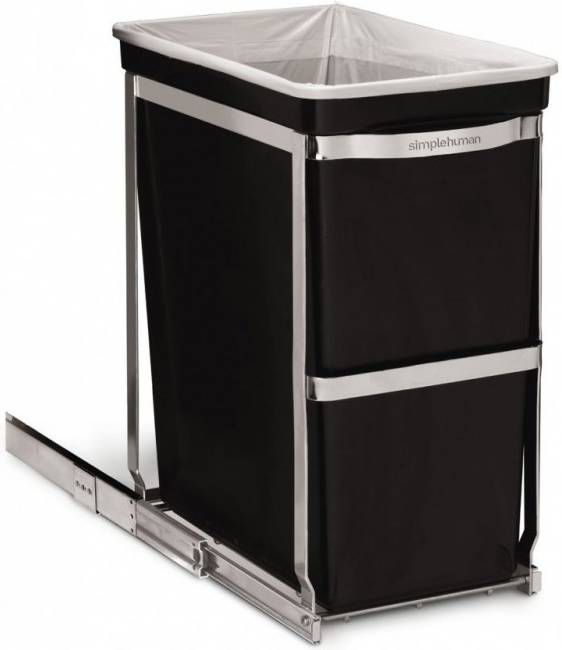 Simplehuman Afvalemmer Pull Out Inbouw 30 liter (zwart ...
